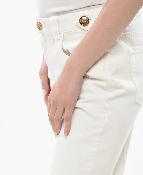 Chloé Five-pocket Jeans With Side Martingales
