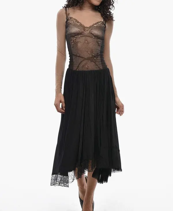 Balenciaga Flared Midi Skirt