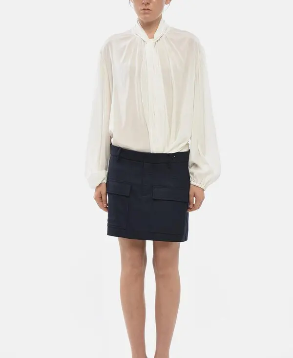 P.a.r.o.s.h Houndstooth Double-pocket Miniskirt