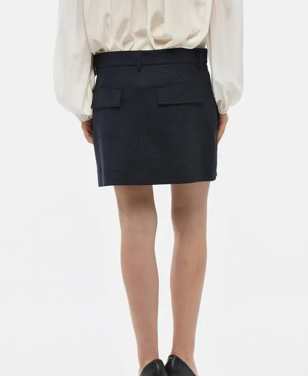 P.a.r.o.s.h Houndstooth Double-pocket Miniskirt