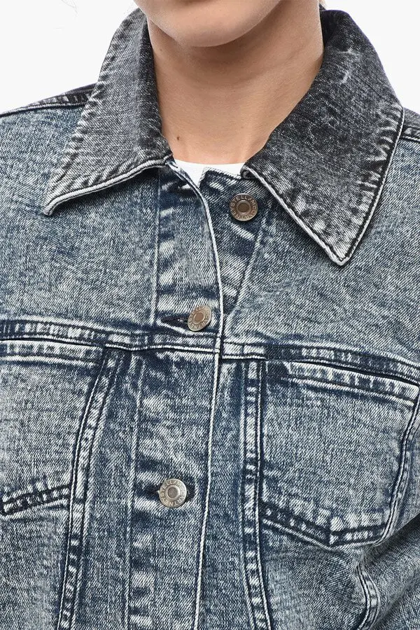 Stella McCartney Cropped Jacket With Logo Buttons