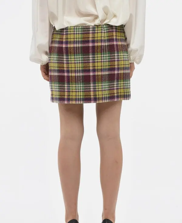 P.a.r.o.s.h District Checked Miniskirt