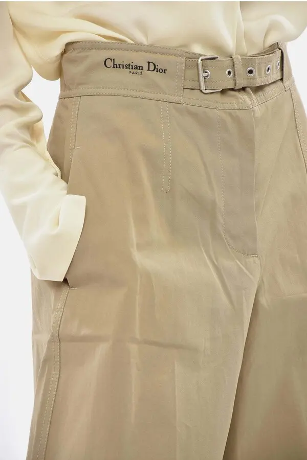 Dior Wide-leg Pants With Belt