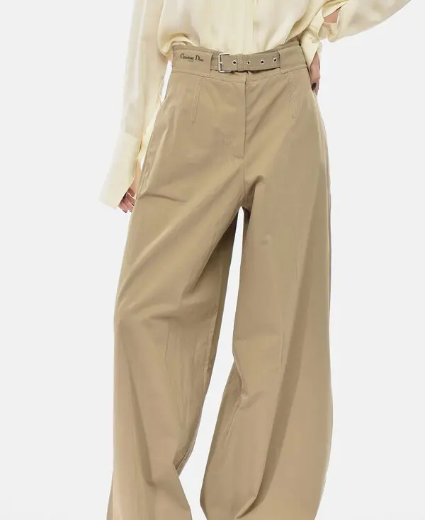 Dior Wide-leg Pants With Belt