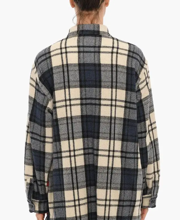 Woolrich Fringed Checked Overshirt