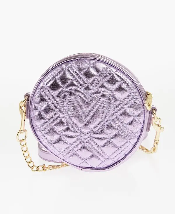 Moschino Round Shoulder Bag With Heart-shaped Pocket