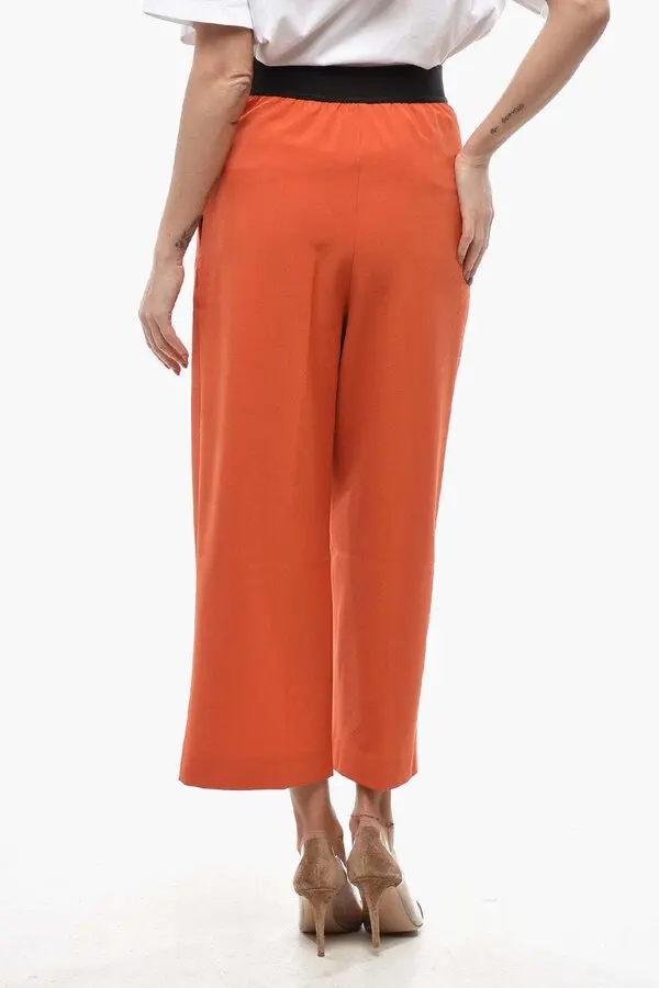 Stella McCartney Cropped Pants With Elastic Waist