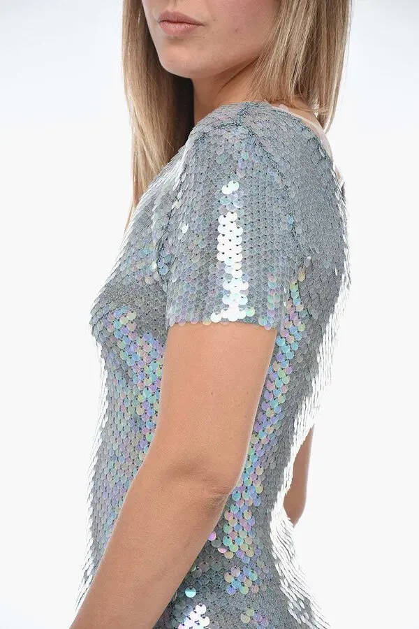 MAISON MARGIELA Sequin Short-sleeve Dress