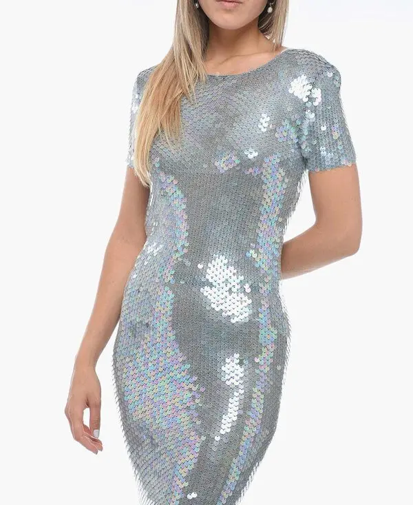 MAISON MARGIELA Sequin Short-sleeve Dress