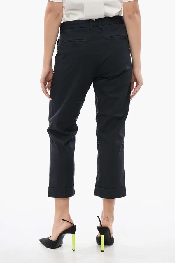Woolrich Cuffed-hem Cropped Trousers