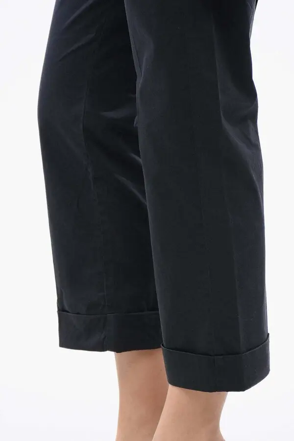 Woolrich Cuffed-hem Cropped Trousers