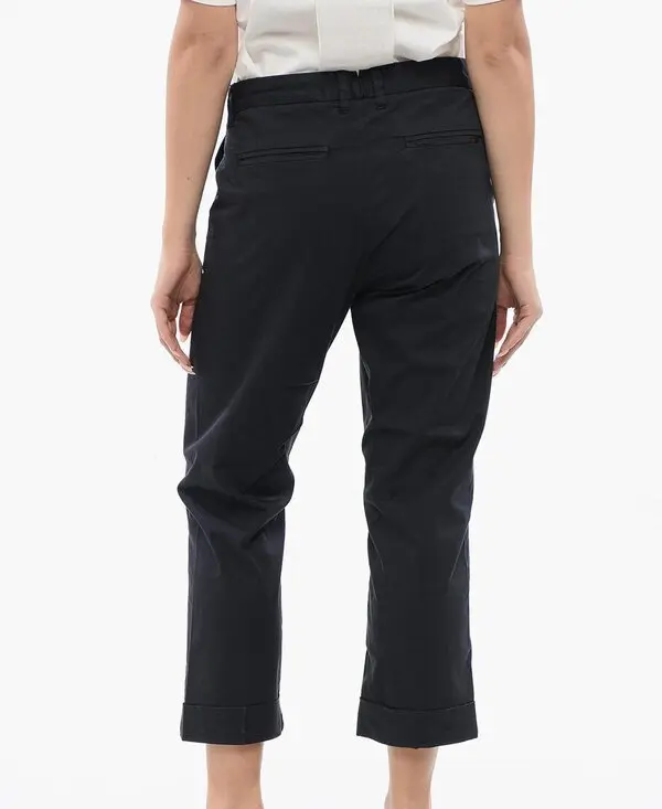 Woolrich Cuffed-hem Cropped Trousers
