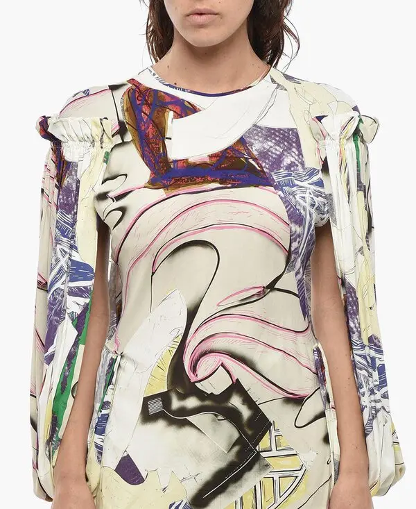 Stella McCartney Patterned Blouse With Billowing Sleeves