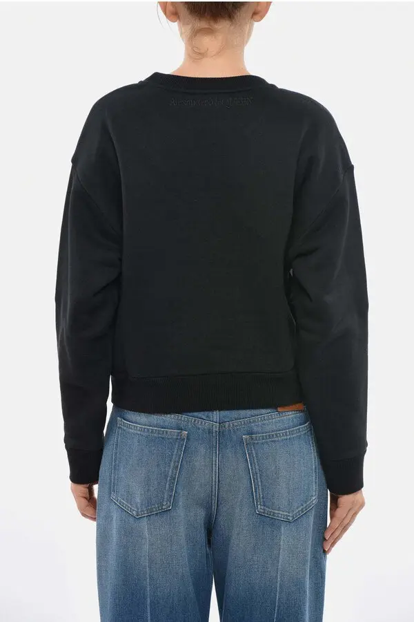 Alexander McQueen Crewneck Sweatshirt With Cut-out Detail