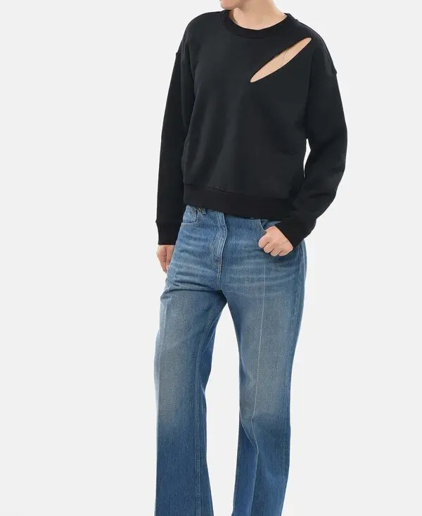 Alexander McQueen Crewneck Sweatshirt With Cut-out Detail