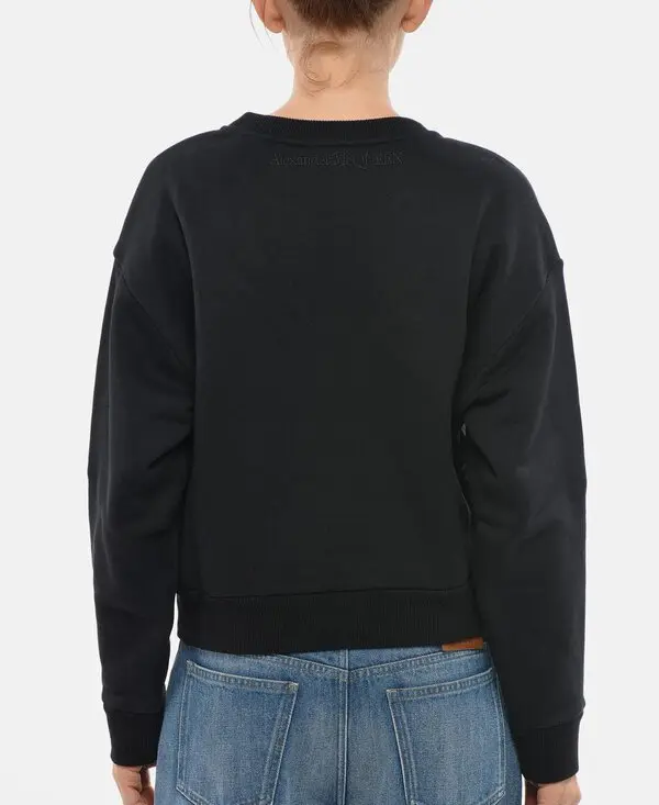 Alexander McQueen Crewneck Sweatshirt With Cut-out Detail