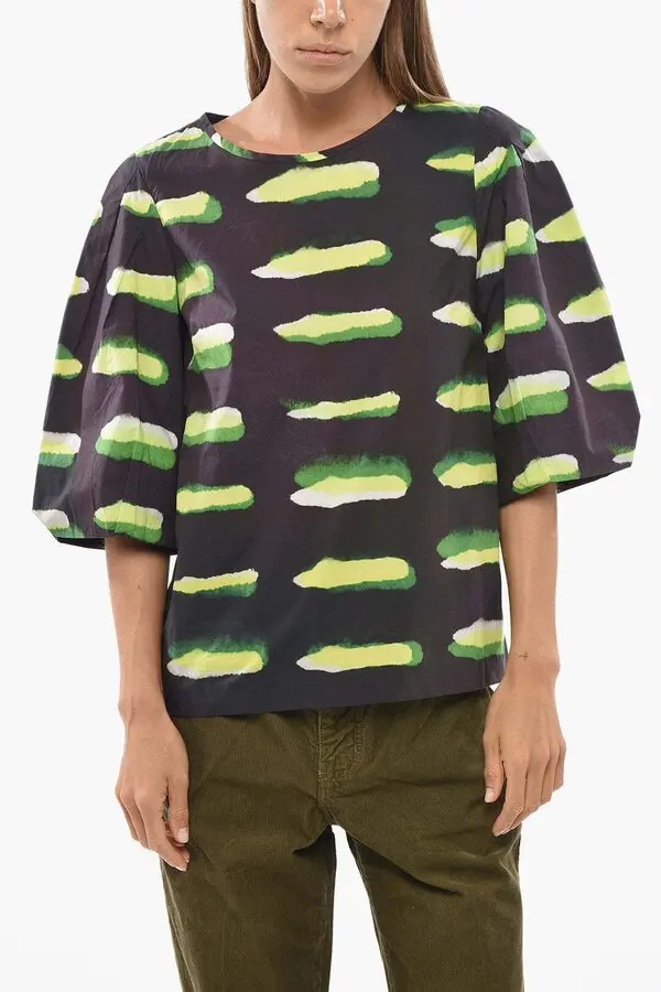 Dries Van Noten Cean Acid-wash Effect Blouse