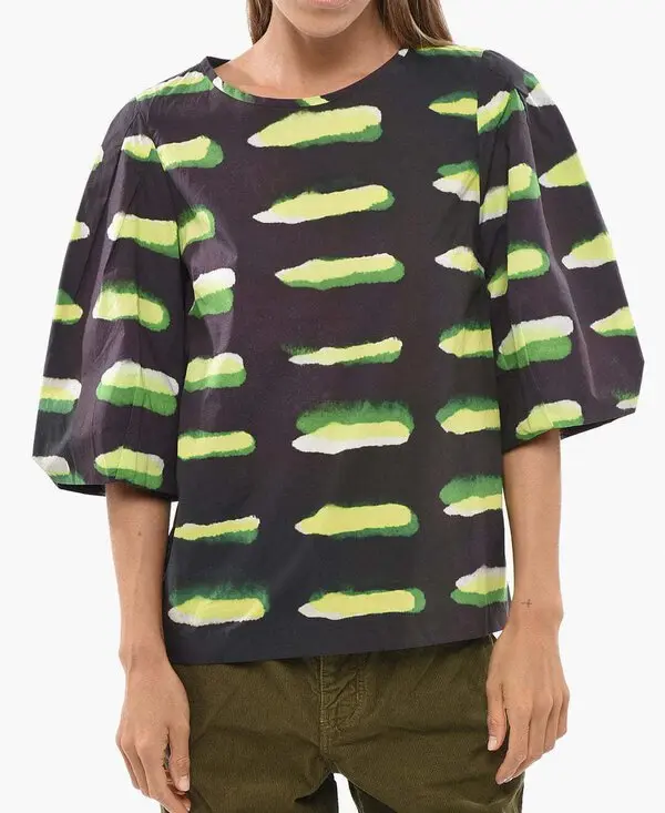 Dries Van Noten Cean Acid-wash Effect Blouse