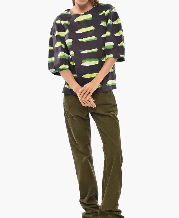 Dries Van Noten Cean Acid-wash Effect Blouse
