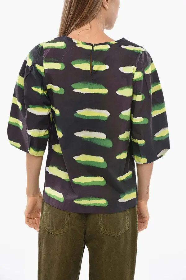 Dries Van Noten Cean Acid-wash Effect Blouse