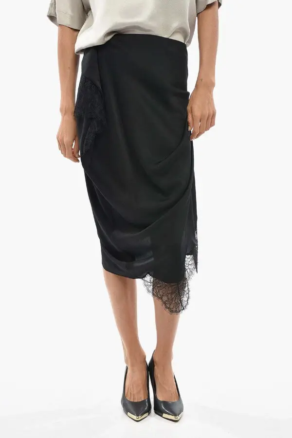 J.W.ANDERSON Longuette Slip Dress With Macramé Detailing