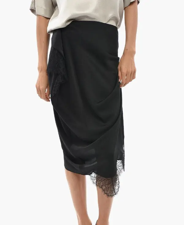 J.W.ANDERSON Longuette Slip Dress With Macramé Detailing