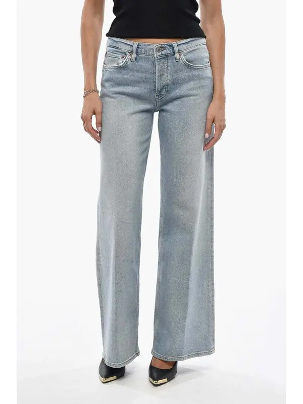 RE/DONE Regular-waist Wide-leg Jeans