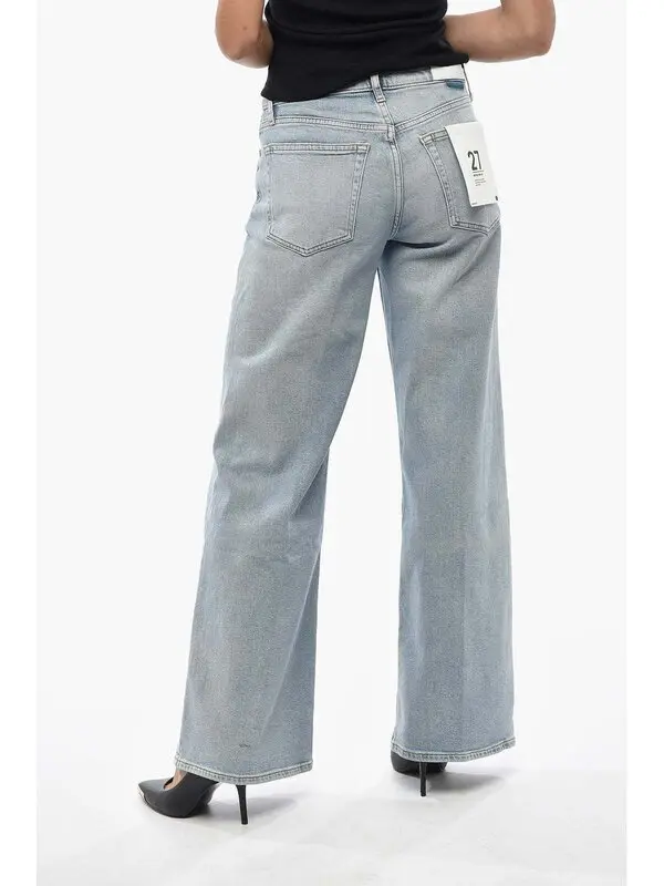 RE/DONE Regular-waist Wide-leg Jeans