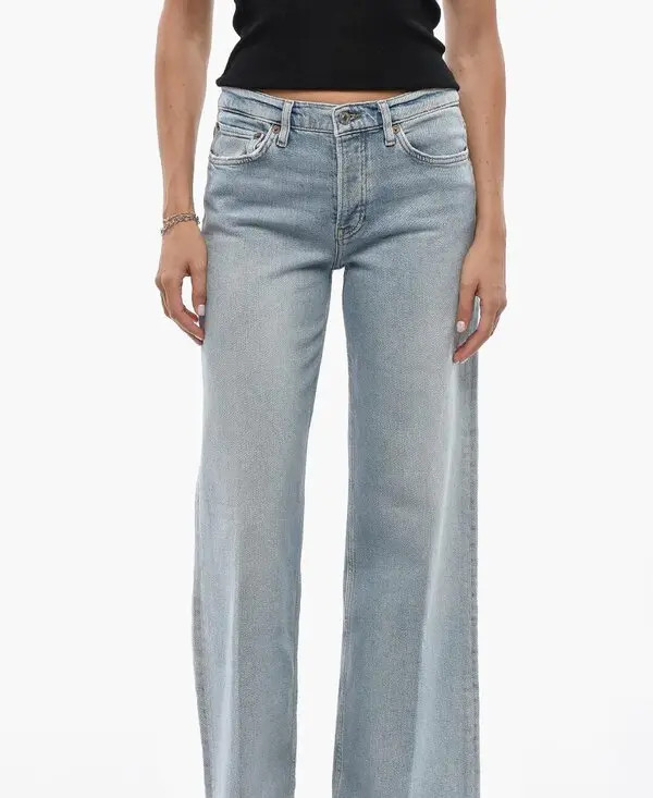 RE/DONE Regular-waist Wide-leg Jeans