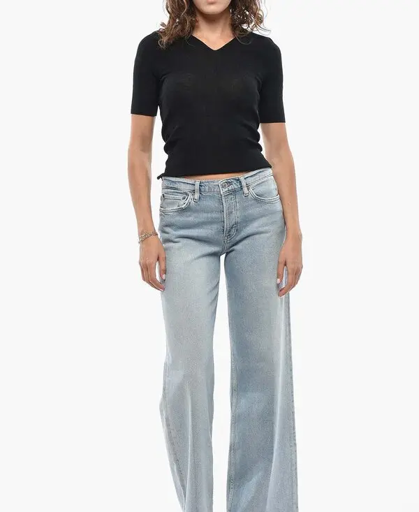 RE/DONE Regular-waist Wide-leg Jeans