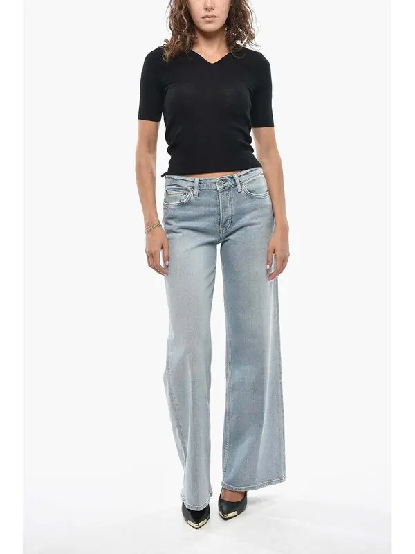 RE/DONE Regular-waist Wide-leg Jeans