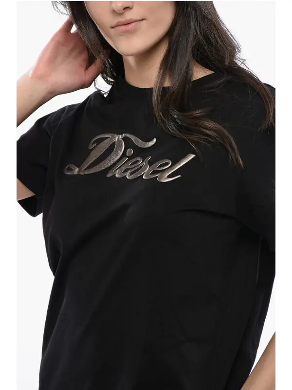 DIESEL® D-egor Embossed Logo T-shirt Dress