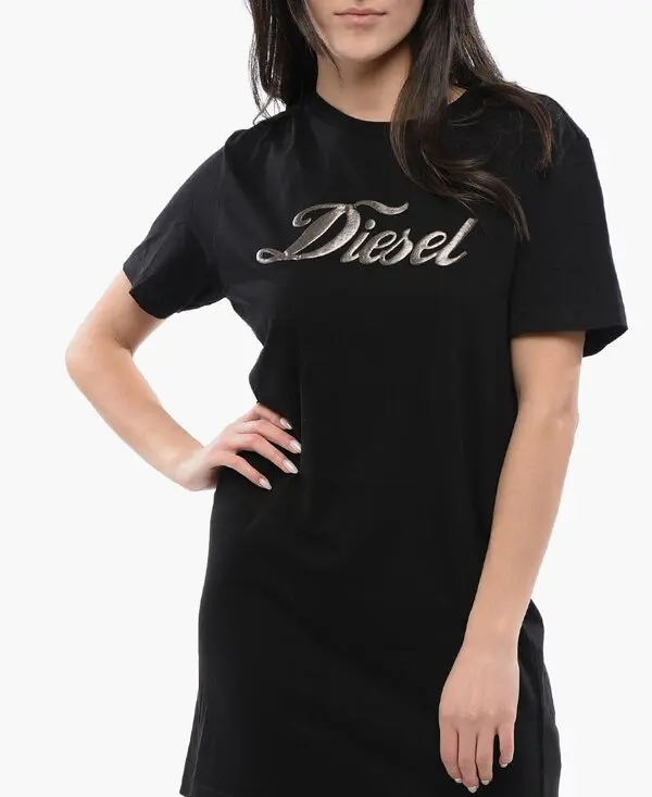 DIESEL® D-egor Embossed Logo T-shirt Dress