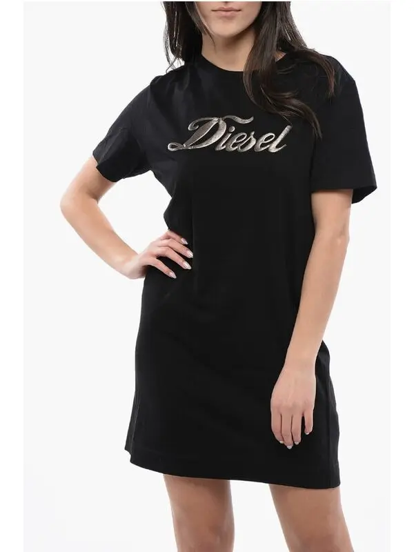 DIESEL® D-egor Embossed Logo T-shirt Dress