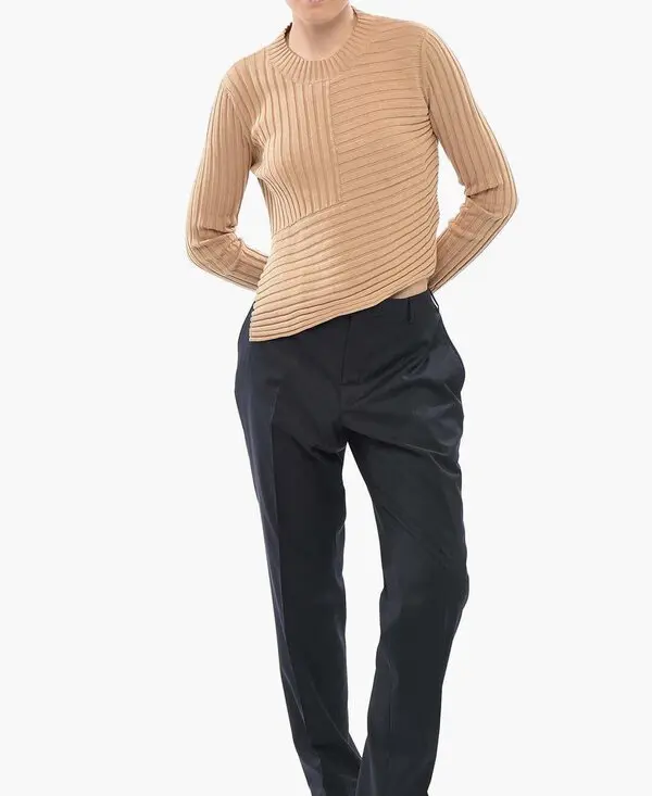 Stella McCartney Crewneck Top With Asymmetric Hem