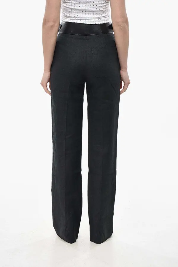FERRAGAMO High-rise Flat-front Pants