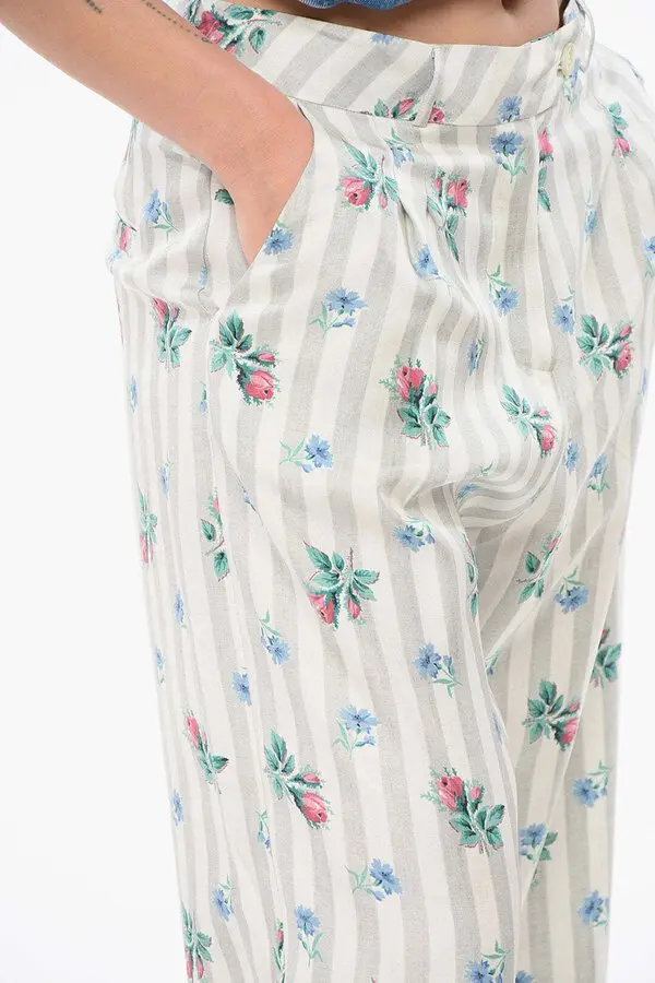 PIERRE-LOUIS MASCIA Floral Pants