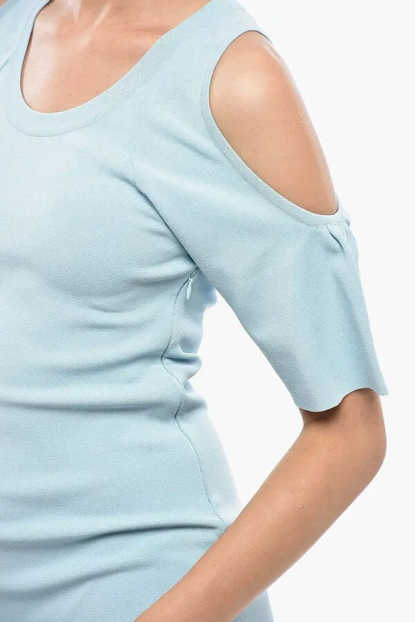 Stella McCartney Fitted Cold-shoulder Dress