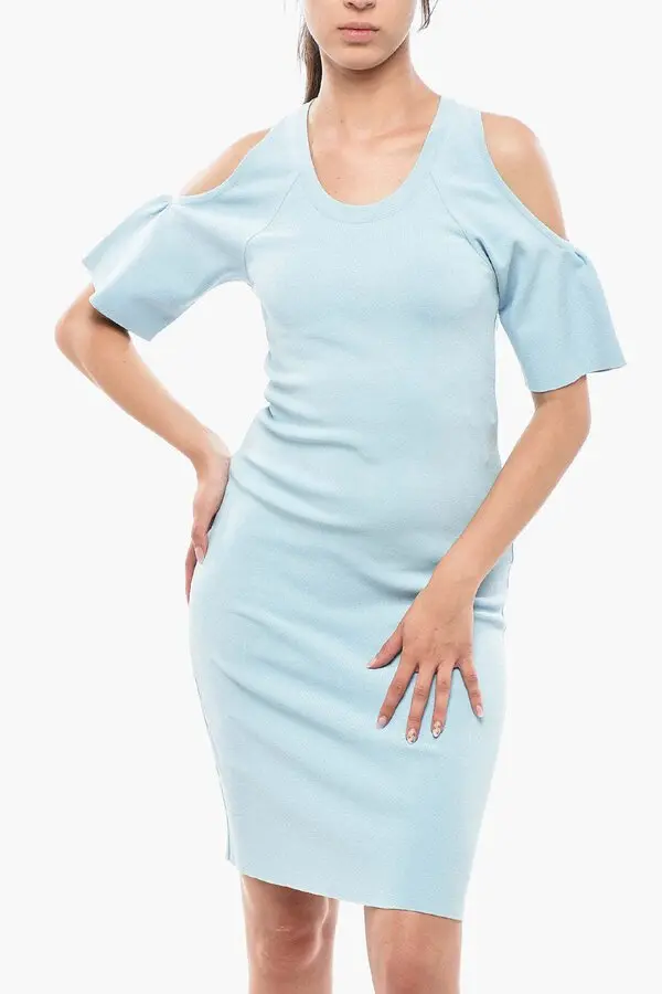Stella McCartney Fitted Cold-shoulder Dress
