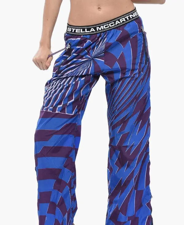 Stella McCartney Printed Full-length Side-zip Trousers