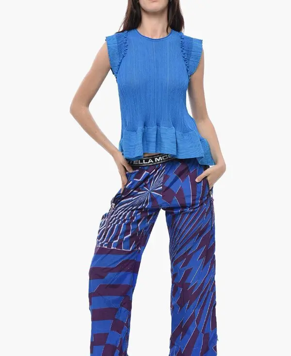 Stella McCartney Printed Full-length Side-zip Trousers
