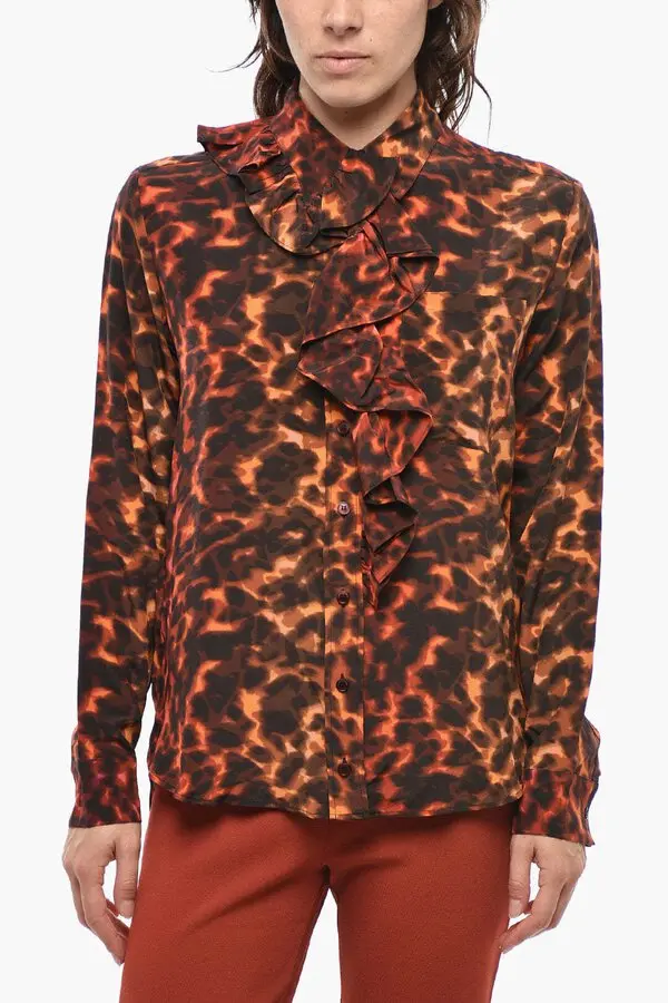 Stella McCartney Samantha Animal-print Blouse