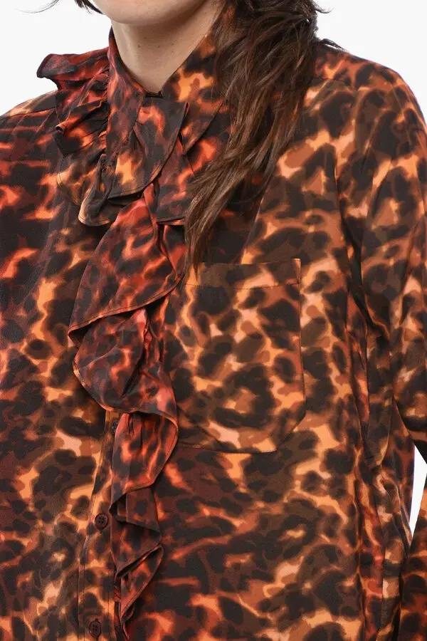 Stella McCartney Samantha Animal-print Blouse
