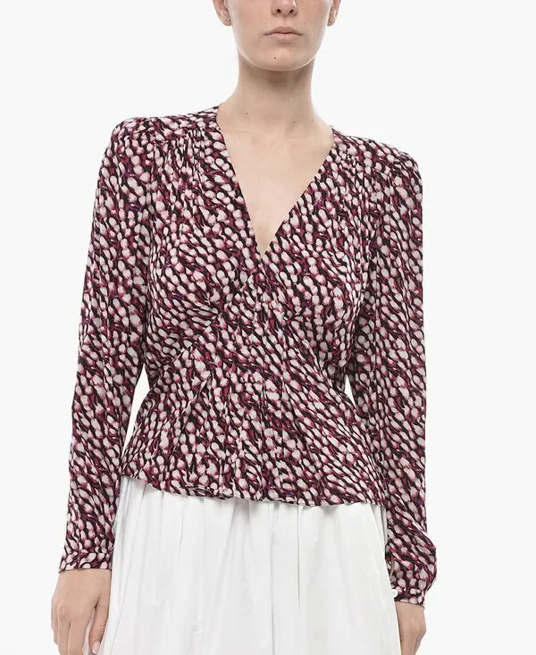 Isabel Marant Étoile Patterned V-neck Blouse