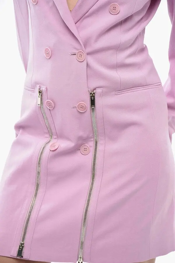 Stella McCartney Long-sleeve Front-zip Blazer Dress