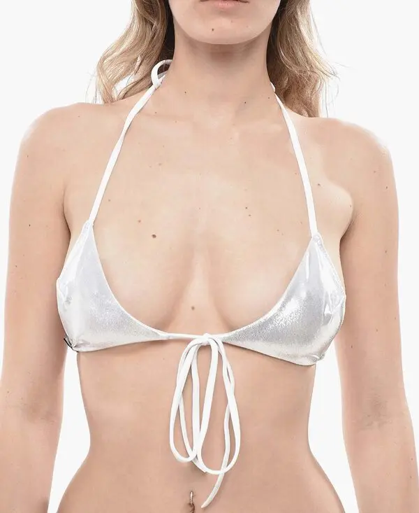 Dsquared2 Metallic Halterneck Bikini Top