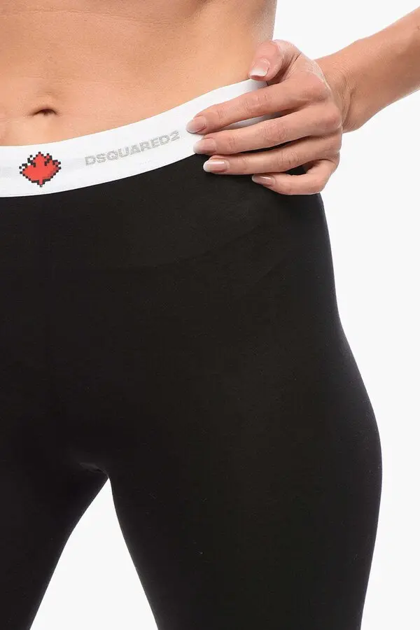 Dsquared2 Logo-waistband Cotton Shorts