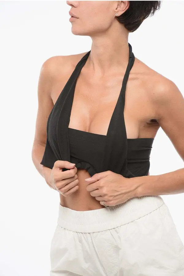 Dsquared2 Lace-up Crop Top
