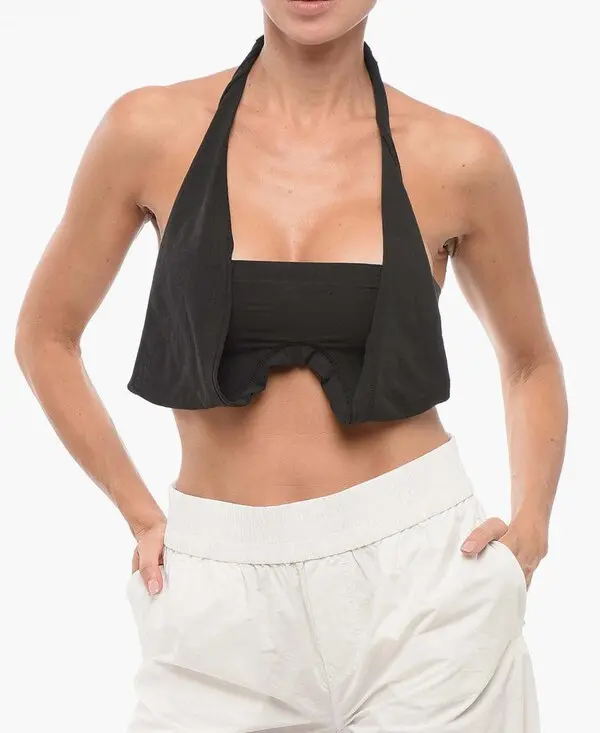 Dsquared2 Lace-up Crop Top