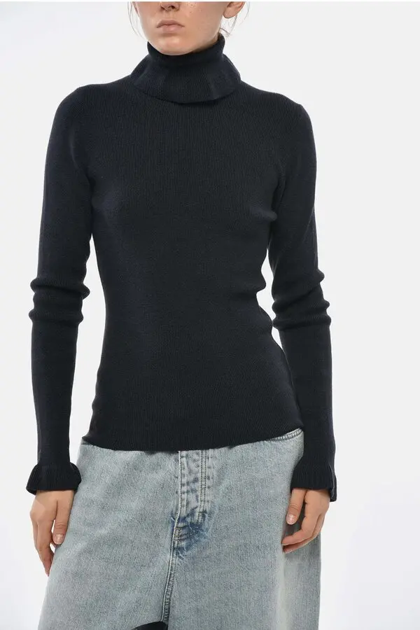 Chloé Turtleneck Sweater With Logo
